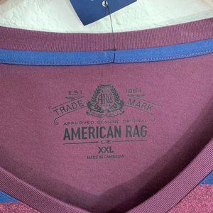 American Rag | Shirts | American Rag Short Sleeve Striped Vneck Tshirt ...